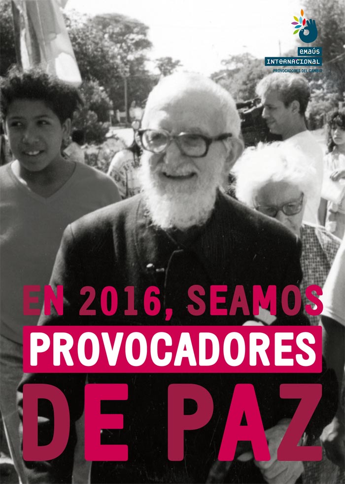 In 2016, let's be activists for peace - Emmaüs International
